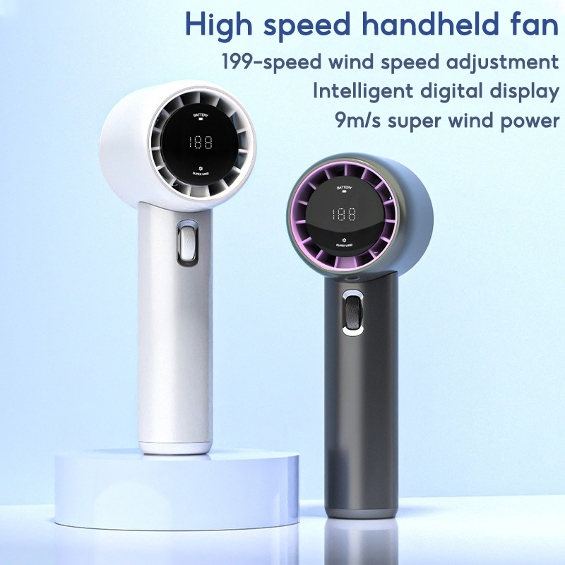 Mini Fan High Speed Handheld Turbofan USB Charging Outdoor 199 Wind ...