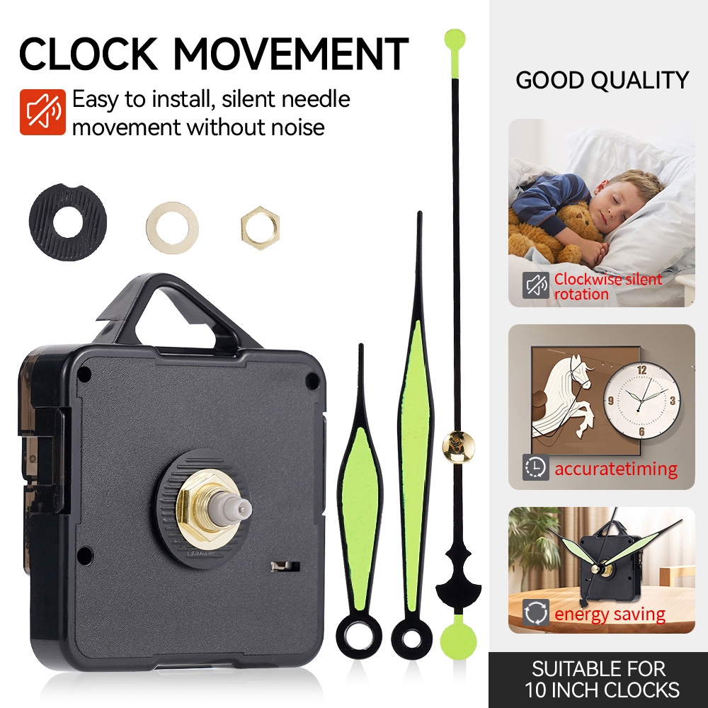 DIY Quartz Silent Wall Clock Mechanism Movement with Luminous ...