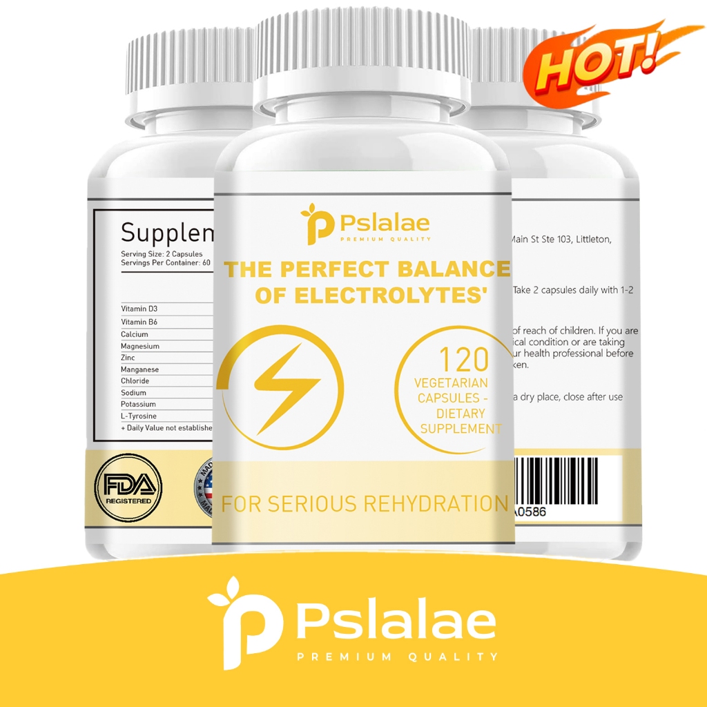 Pslalae - THE PERFECT BALANCE OF ELECTROLYTES Capsules - Restores the ...