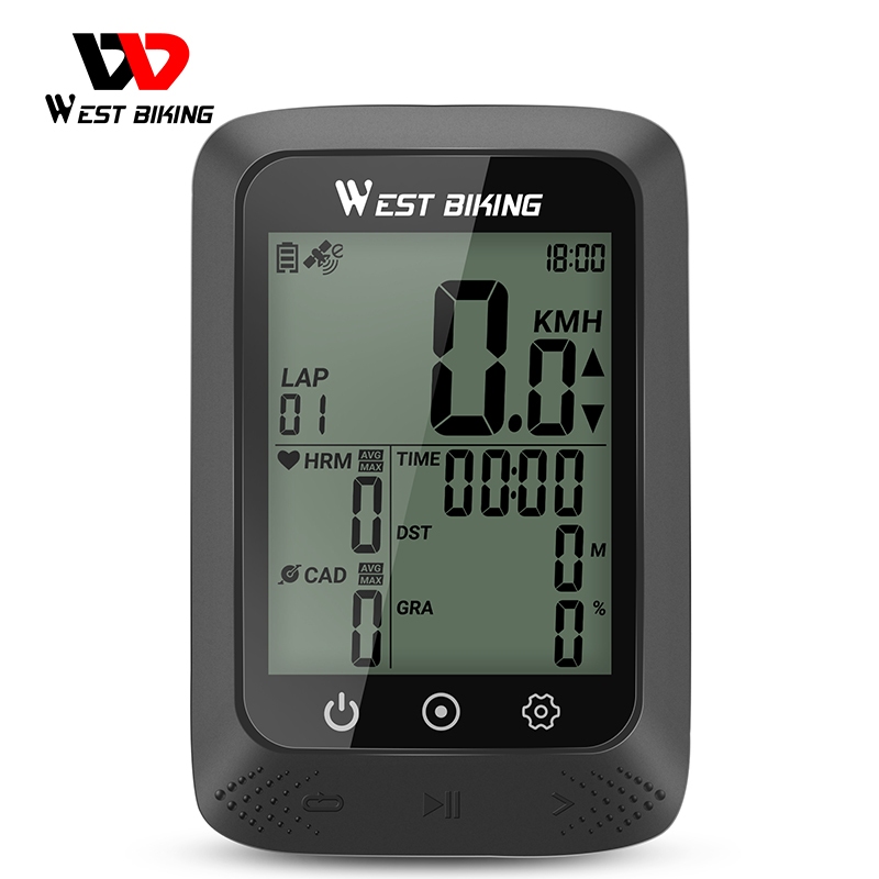 WEST BIKING BKV 100 GPS Bike Computer Speedometer Wireless Power ...
