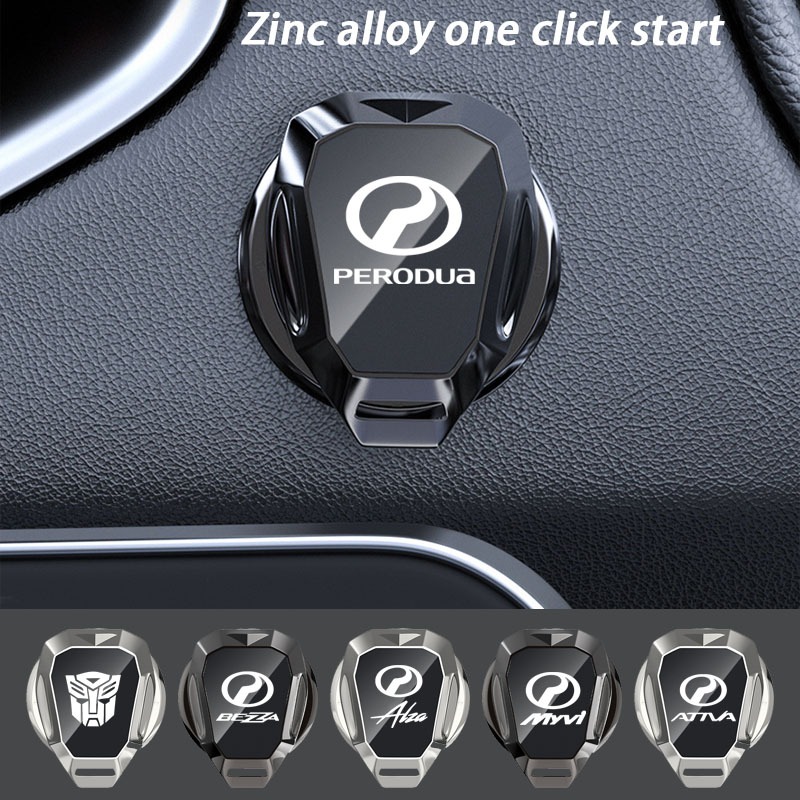 Perodua car New one click start modification button decoration zinc ...