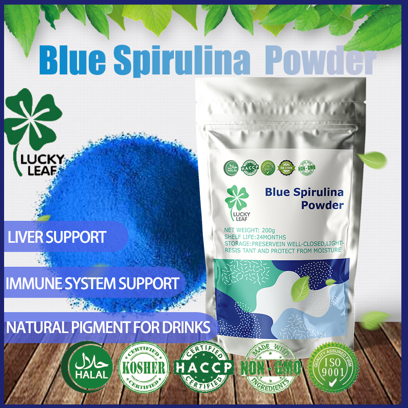 Blue Spirulina Powder/Phycocyanin/E3-E6/Antioxidant/Sleep Aid&Muscle ...