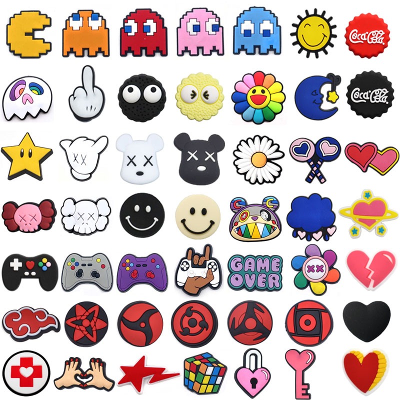 Various styles jibbitz crocs charm crocs button DIY 洞洞鞋 selipar crocs ...