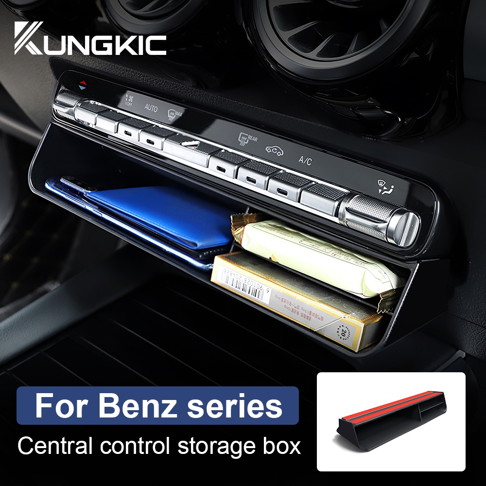 Car Central Control Storage Box For Mercedes Benz A B CLA GLB GLA GLE Class W177 W247 C118 W118 ...