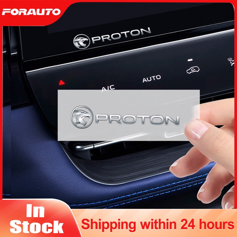 [Ready Stock] Proton Logo Creative Metal Decoration Waterproof Sticker ...