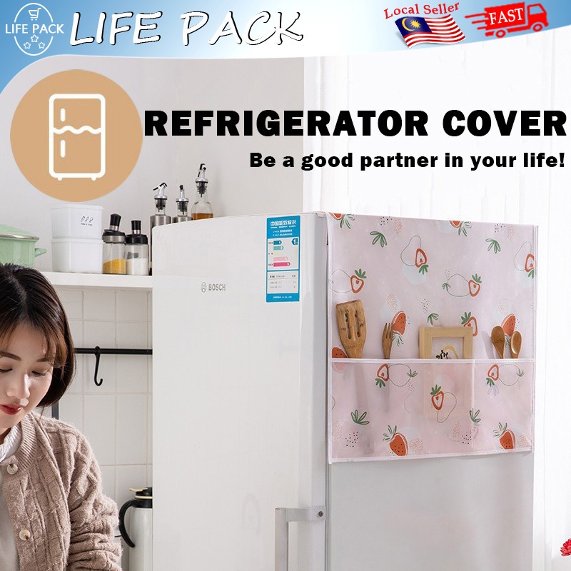 PEVA Refrigerator Dust Cover Cloth Storage Single Door Refrigerator Dust Cover Cloth Washing ...