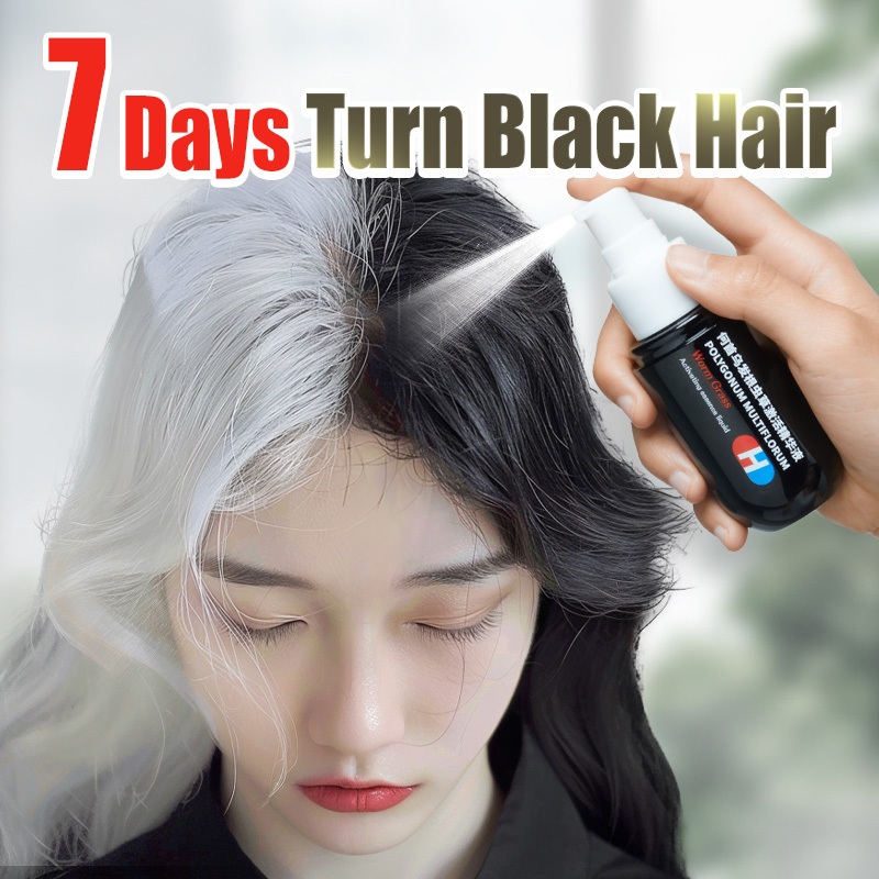 Black Hair Tonic Hair Regrowth Spray For Women And Men 60ml Polygonum ...