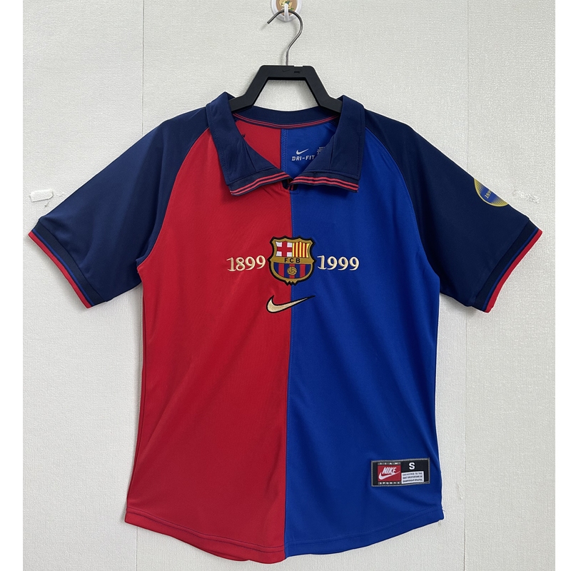 FCB 1899-1999 Home Retro Jersey Vintage Barcelona Soccer Jersey ...