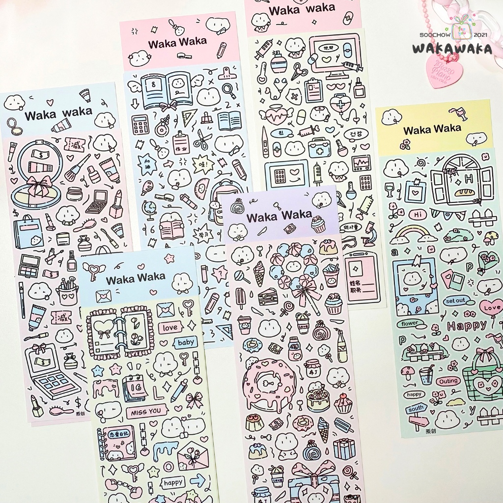 Cartoon Cartoon Animal Stickers Girls Handbook Stickers Stickers diy ...
