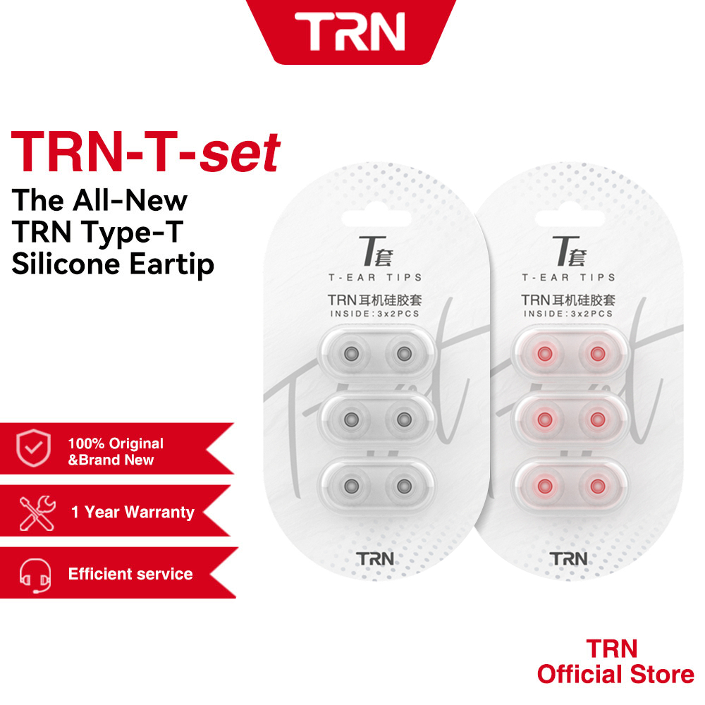 TRN T Ear-Tips Silicone Eartips Double Support Structure Earphone 3 Pairs Headphone Headset ...