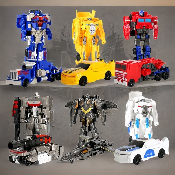 Children's Toy Robot One-Step Transformers Optimus Prime Bumblebee ...