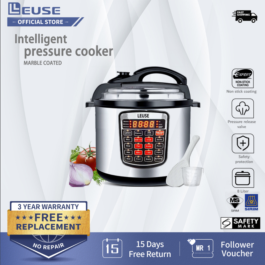 6L Multifunctional Electric Pressure Cooker Timer Rice Cooker Multi ...