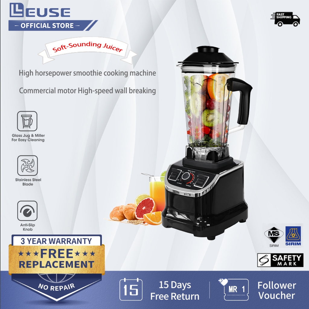 LEUSE Heavy Duty Blender Pengisar 2L Mixer Juicer High Power Food ...