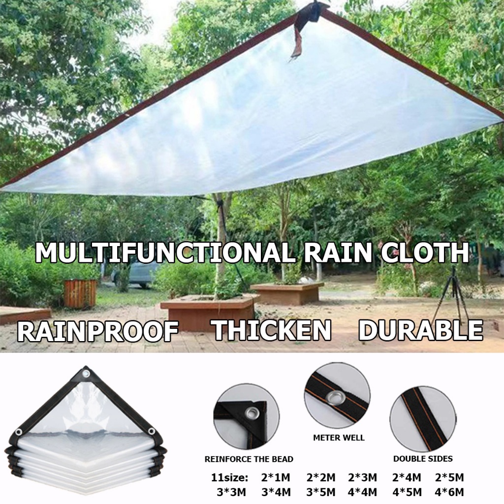 【48H Delivery】 YLD Transparent Waterproof Canvas Outdoors Camp Out ...