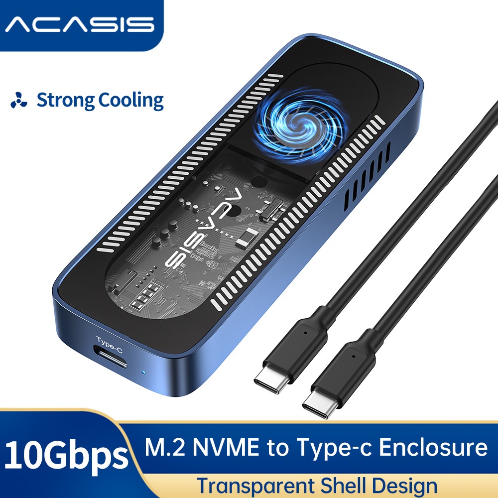 ACASIS 10Gpbs Transfer M.2 NVME SSD Enclosure New-Clear USB 3.1 PCIe M ...