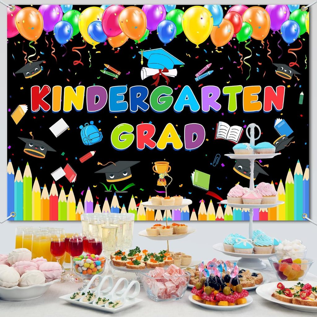 2024 Kindergarten Graduation Backdrop Decorations for Photography ...