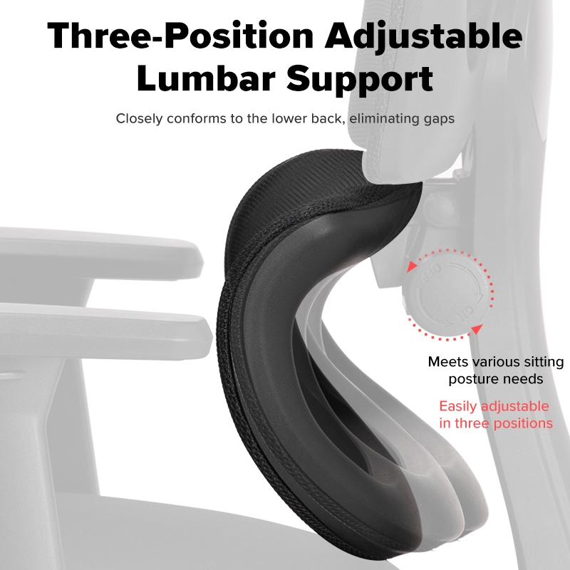 MUSSO E600 SE Ergonomic Chair 3D Handrail and Adjustable Headrest ...