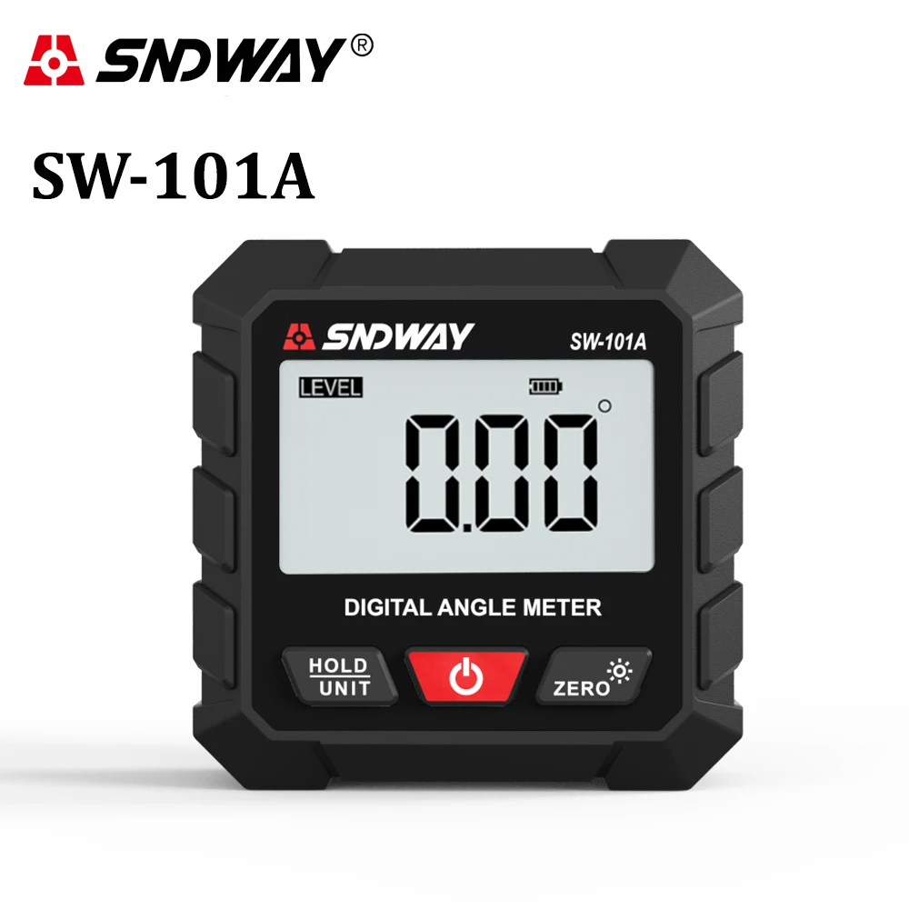 SNDWAY Digital Angle Meter Clinometer Level Box Protractor Angle Finder ...