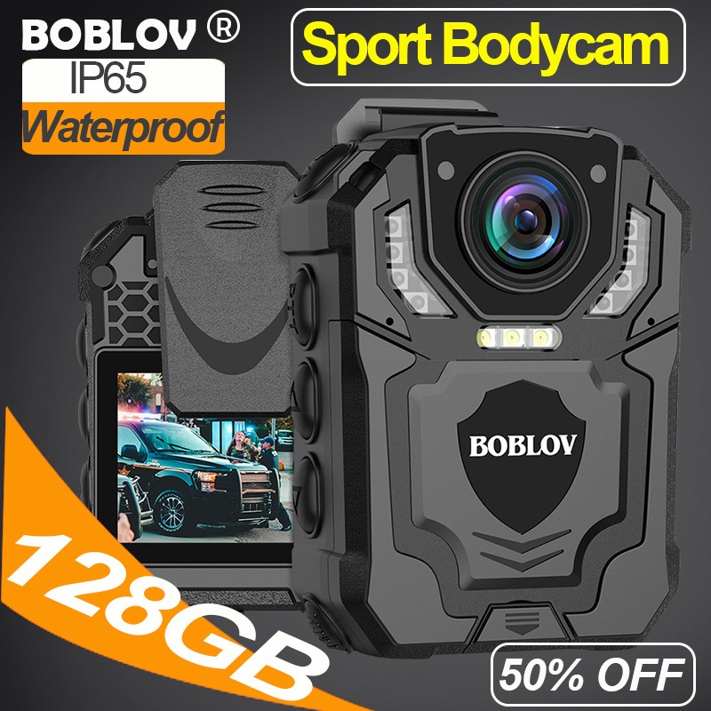 BOBLOV T5 Body Mini Action Sport Waterproof Wearable Police Camera ...