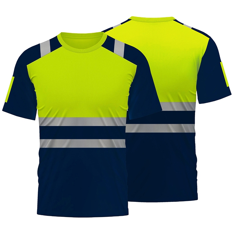 Hi Vis Safety T-shirt High Vis Reflective Shirts Quick Dry High ...