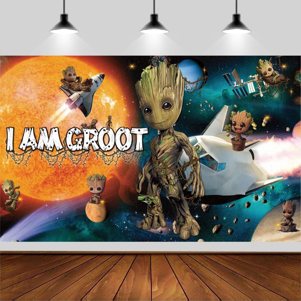 5x3ft I AM Groot Party Photography Backdrop for Baby Shower Birthday ...