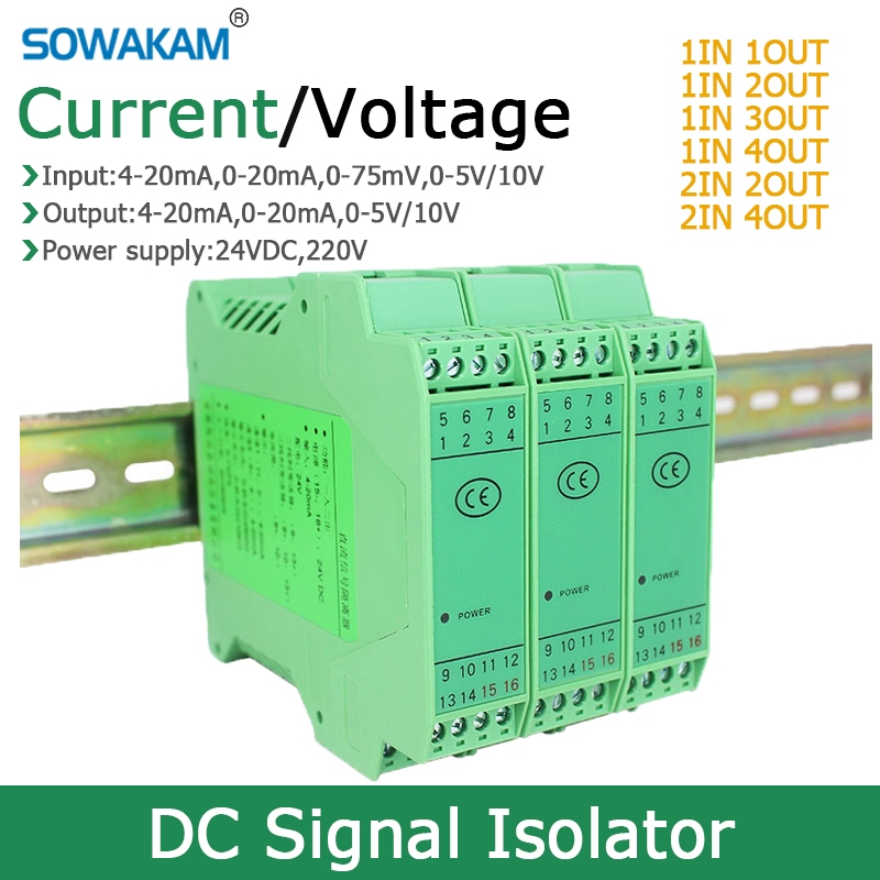 DC Signal Isolator 4-20mA 0-20mA 0-75mV 0-5V 10V Current And Voltage Signal Transmitter | Shopee ...