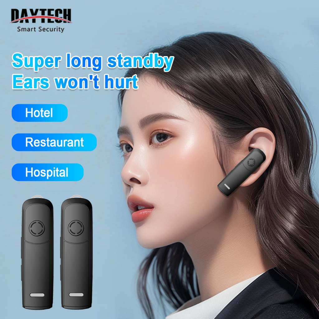 【Newest】DAYTECH Wearable Walkie-Talkie clear sound Compact and lightweight intercom USB hotel ...