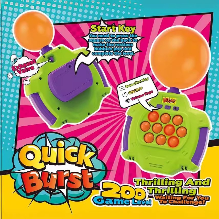 Children's Educational Whack-A-Mole Push Game Console Quick Burst Pop ...