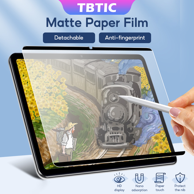 TBTIC Magnetic Matte Paper Like Screen Protector For iPad Air 7 M3 2025 ...