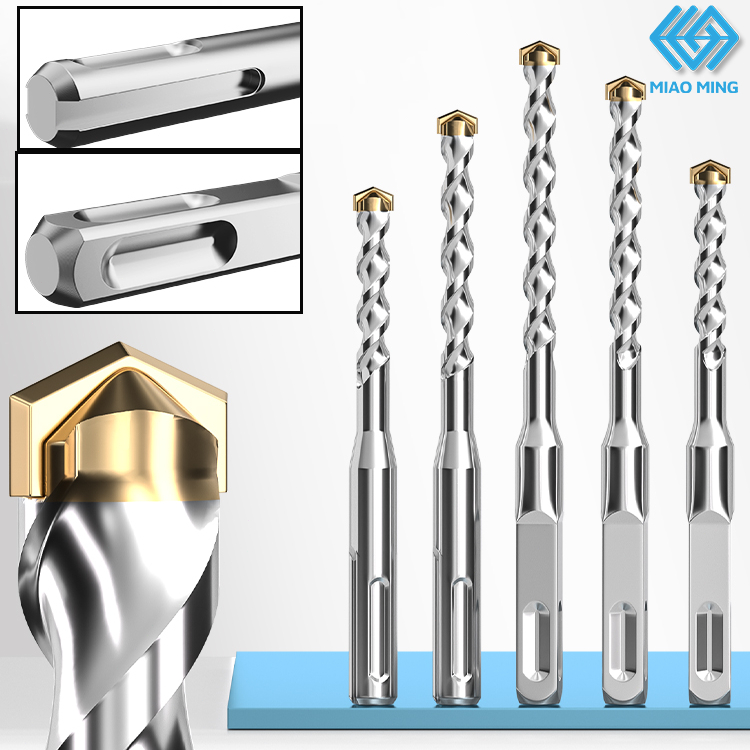 SDS-S4 4 Flute Drill Bit SDS Plus Mata Tebuk Geludi Dinding Concrete ...