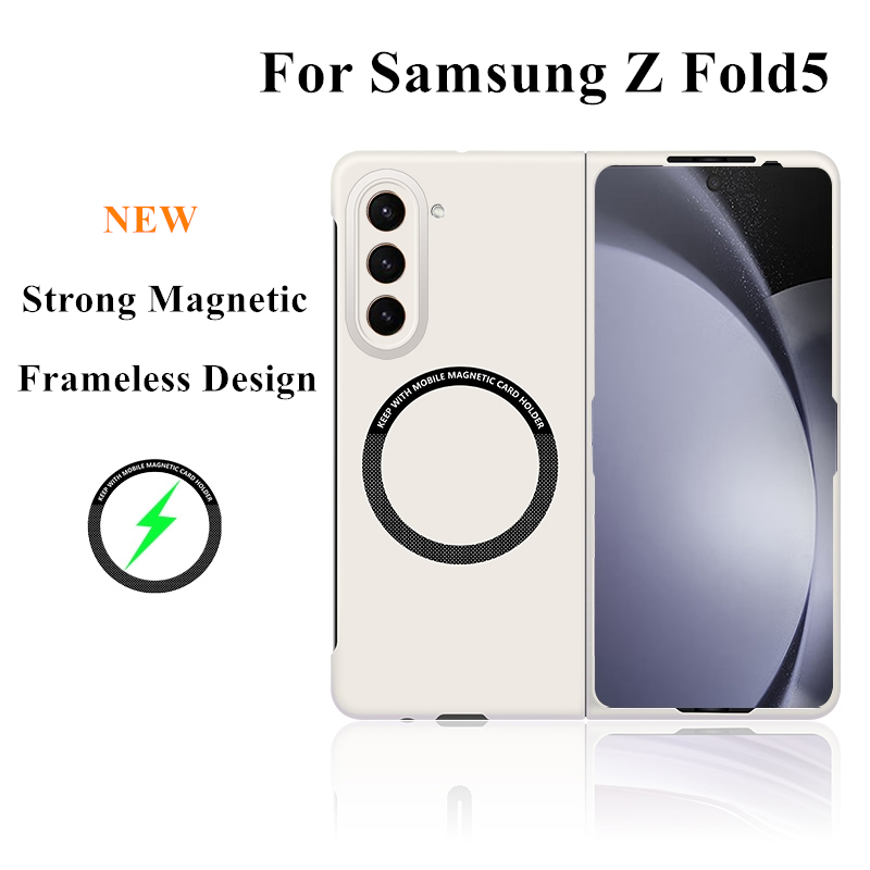 Ultra Thin PC Frameless Magnetic Case for Samsung Galaxy Z Fold 7 6 5 4 ...