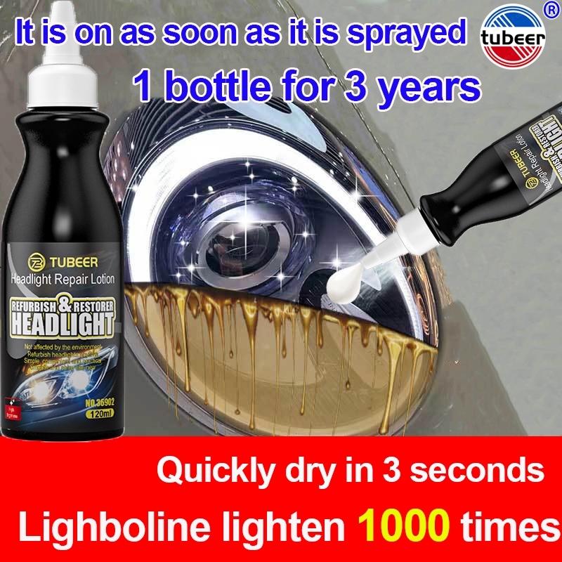 【Lights are 1,000 times brighter】 car headlamp polish car headlamp ...