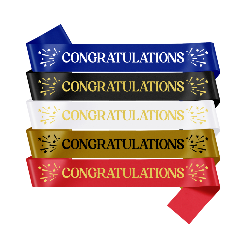 CONGRATULATIONS Sash Graduation Party Decoration(180*9.5cm) | Shopee ...