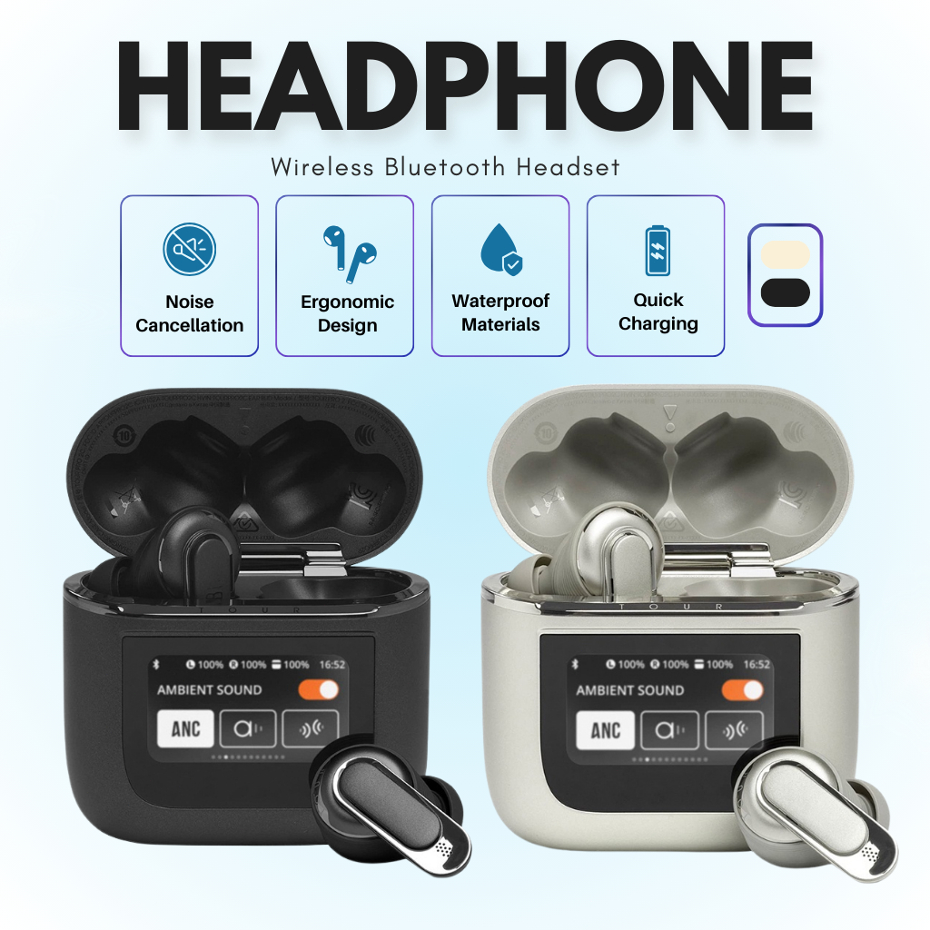 Noise Reduction V8 Bluetooth Wireless Earphones Intelligent Touch Multi ...