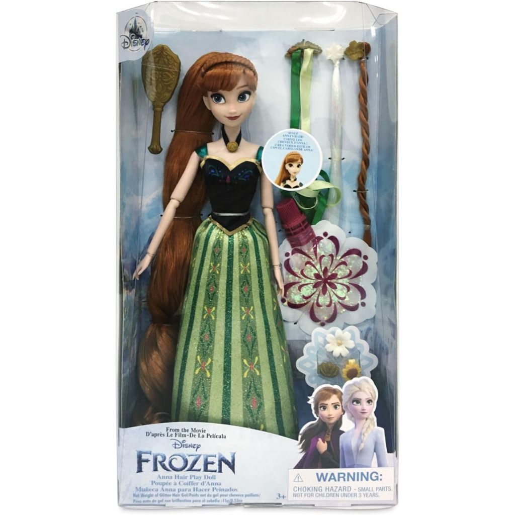 Disney Frozen Anna Fashion Hair Play Doll Interactive Hairstyling Fun ...
