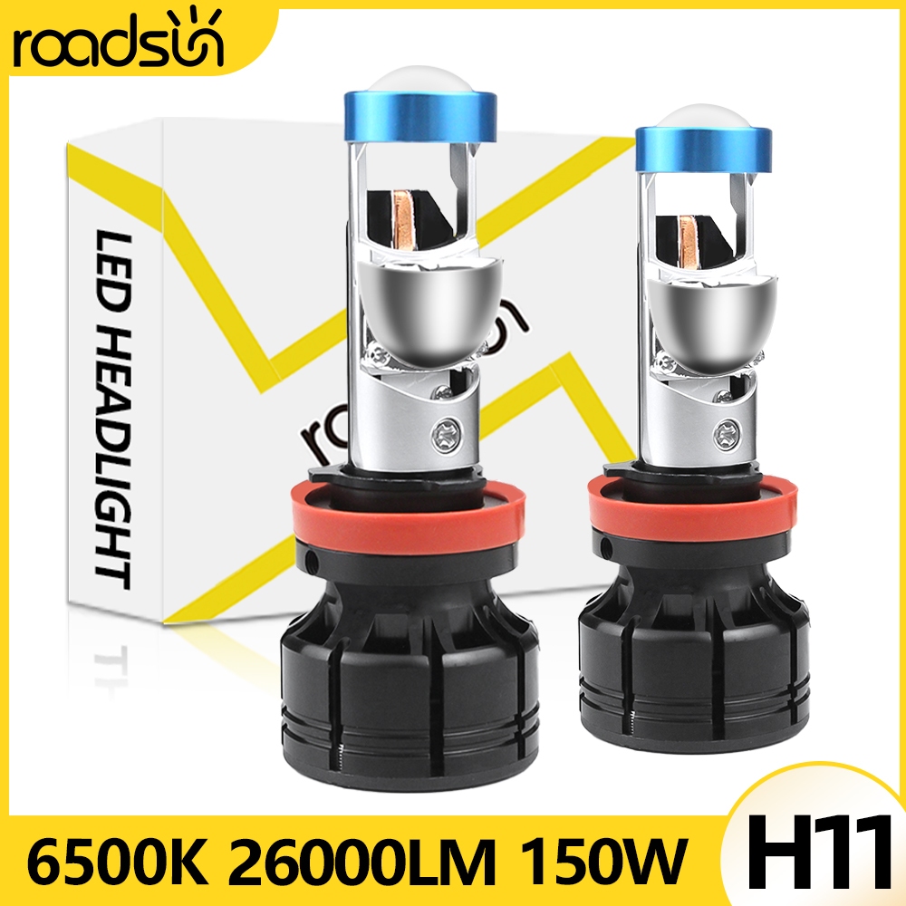 Roadsun H11 H8 H9 LED Headlight Bulbs 150W 26000LM Super Bright Head ...