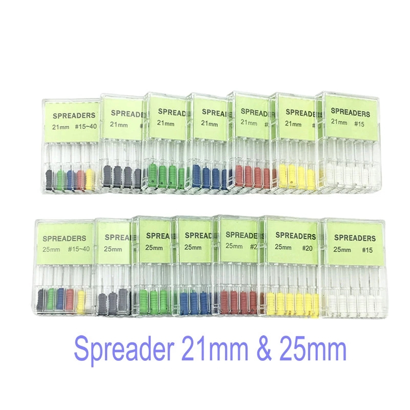 6pcs/box Dental Root Canal Files Spreaders Stainless Steel S Files 21mm ...
