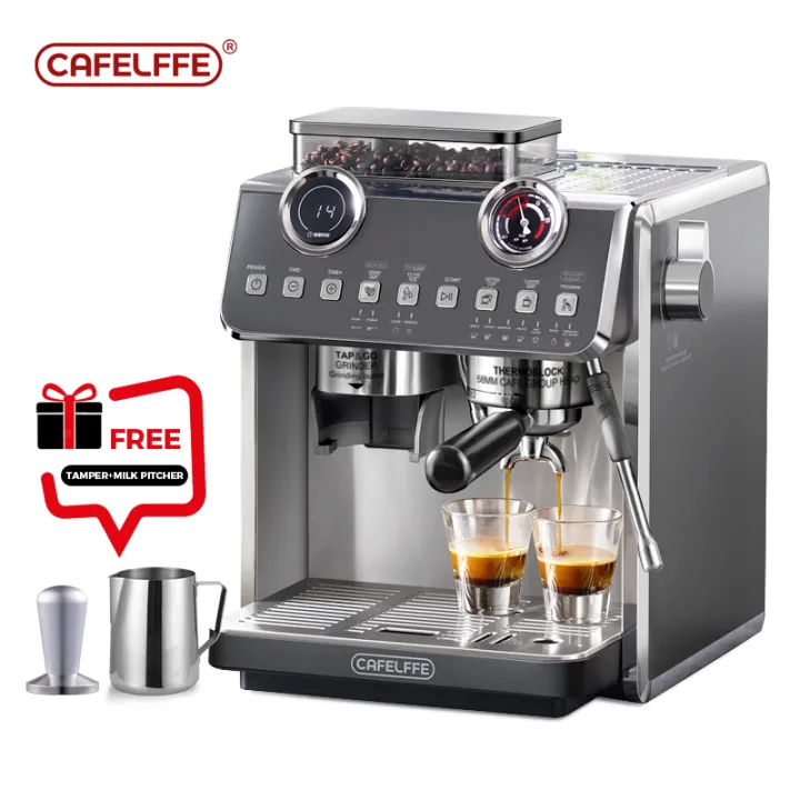 Cafelffe Express Espresso Machine 19Bar Barista Coffee Machine ...