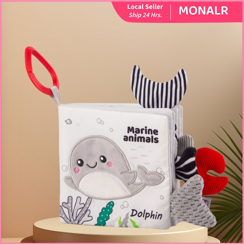 Tololo Animals Book Soft Cloth Baby Book, 0-6 Months Baby Book, 3D ...