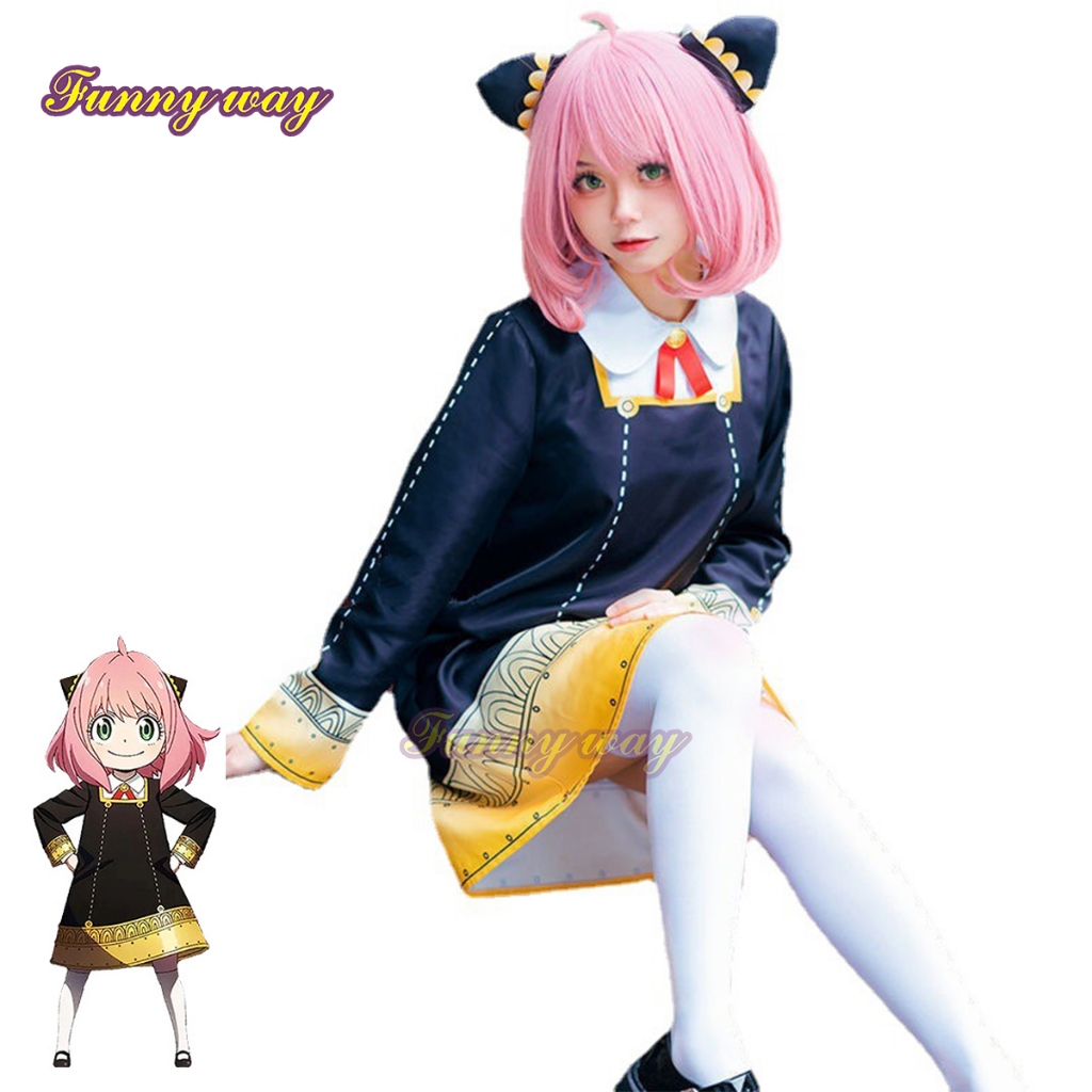 Anya Forger Cosplay Costume Dress Anime cosplay SPY X FAMILY Uniform ...
