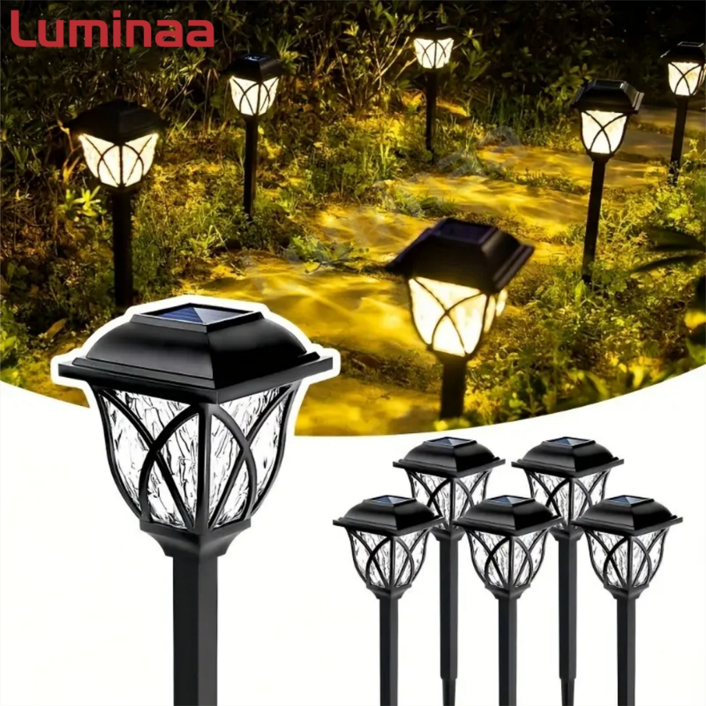 Luminaa 2PCS Lampu Solar Lights Outdoor Waterproof Lampu Solar Light ...