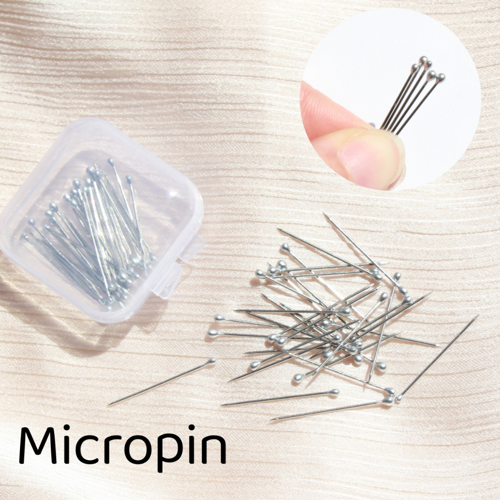 30ps/box grey pin hijab pin shawl brooch Stainless Steel Pin Micropin ...