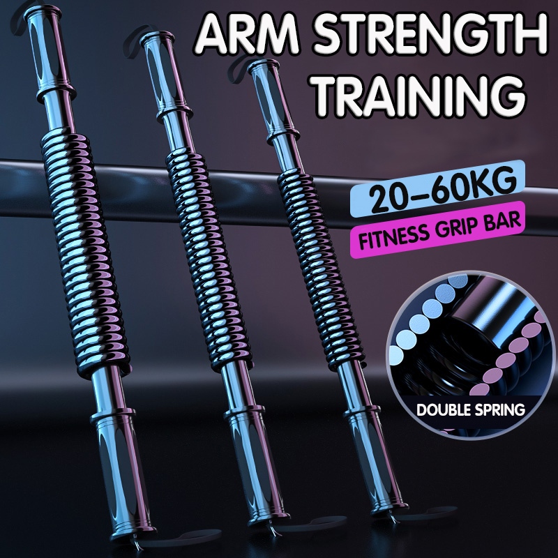 【Ready Stock】Power Twister Spring Bar Resistance Bar Bend Bar Chest Arm ...