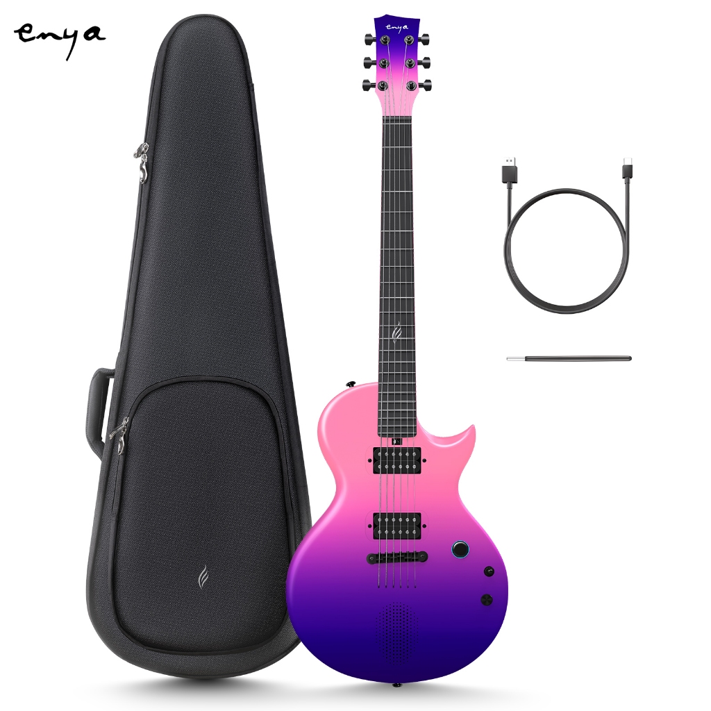 Enya Electric Guitar Nova Go Sonic Colorful Smart Electric Carbon Fiber Guitarra with 10W ...