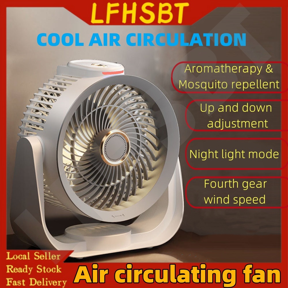 LFHSBT 4 speed Desktop fan Air circulation fan 8 inches USB ...