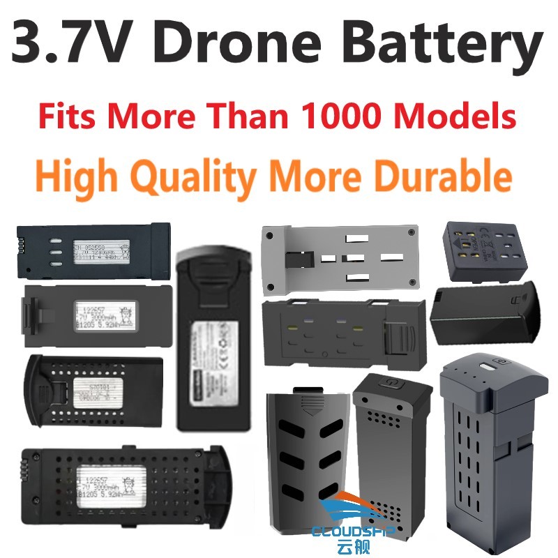3.7V Drones Battery Mini Drone Backup Spare Parts Batteries RC ...