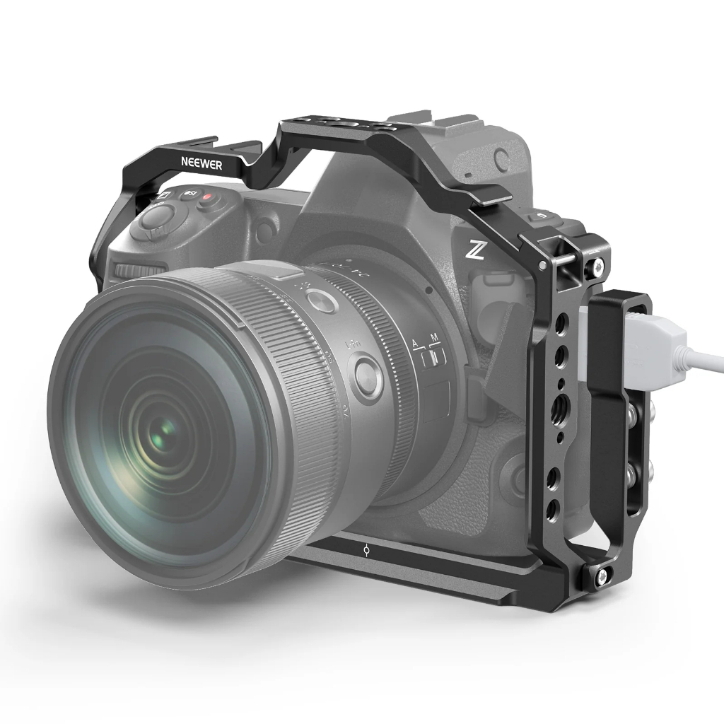 NEEWER Z8 Camera Cage with HDMI Cable Clamp For Nikon Z8 With NATO Rail ...