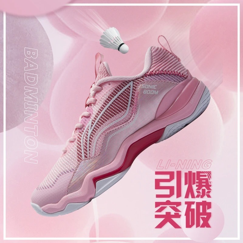 Li Ning SONIC BOOM EG3.0 Women's Badminton Shoes Cushioned Anti slip ...