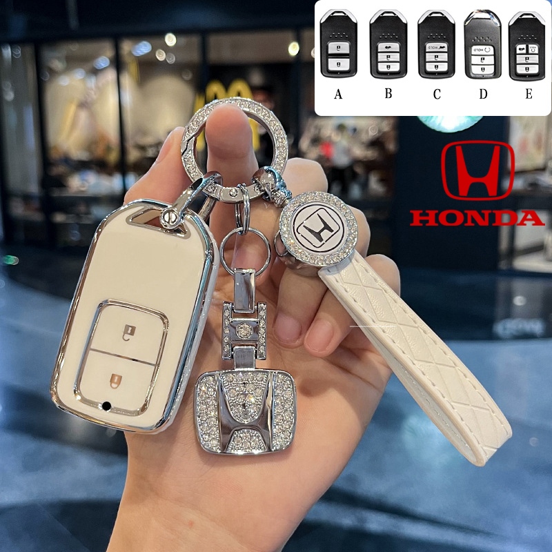 Honda 2/3/4 Buttons TPU Key Cover Holder Keychain Protector For Honda ...