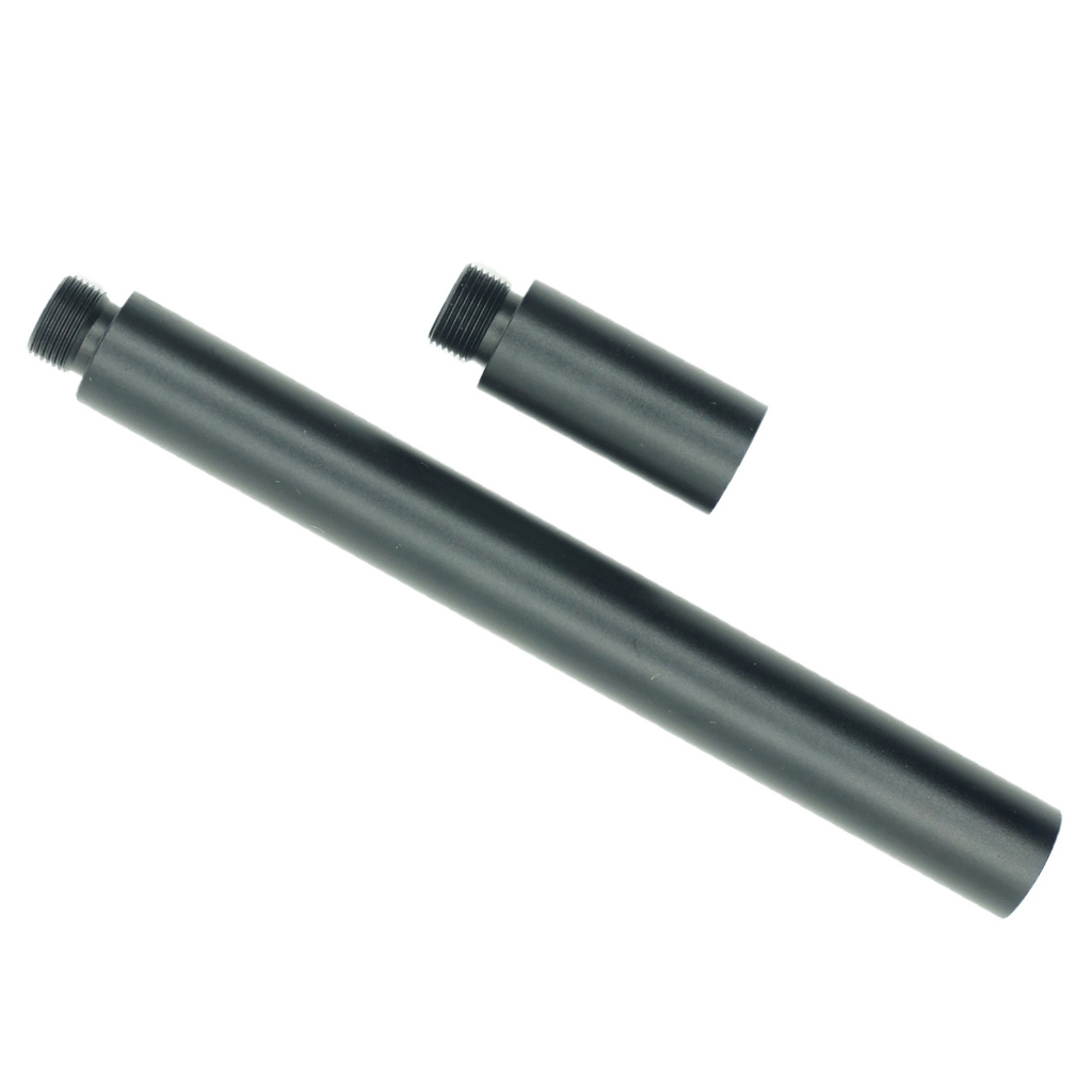 14mm Right Threaded Extension Tube Outer Diameter 19mm Black Connection ...